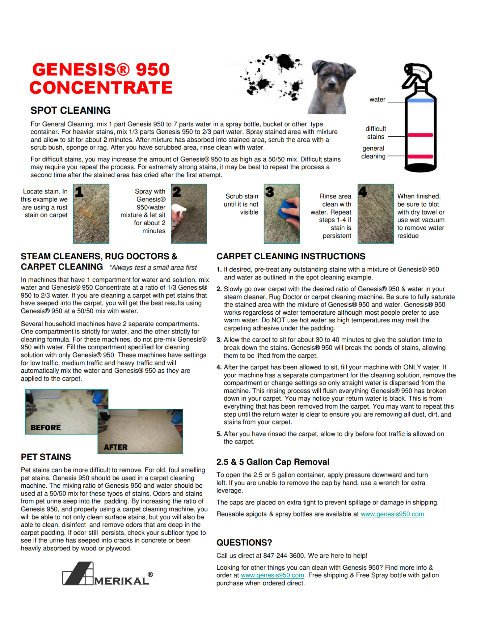 1-Gallon Genesis 950 + Free Spray Bottle – Genesis 950 Concentrate
